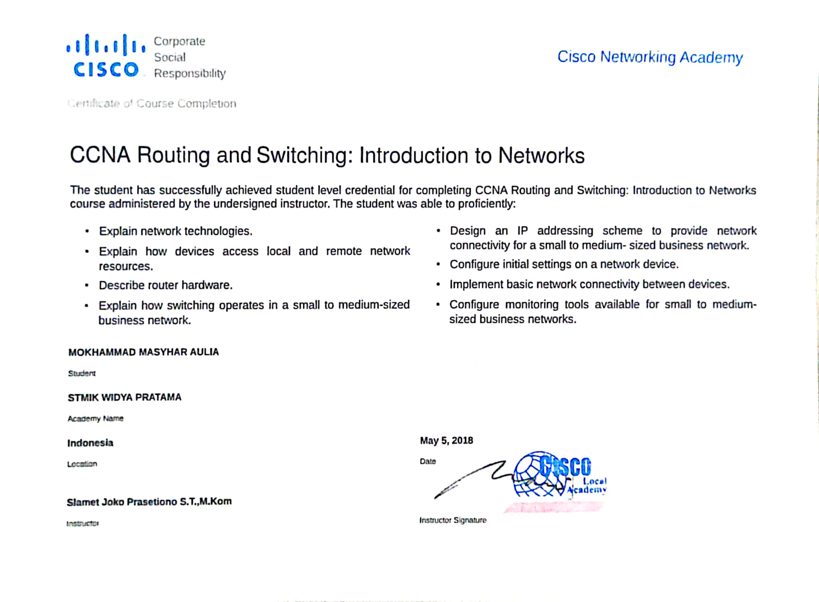 My Portfolio | Mokhammad Masyhar Aulia